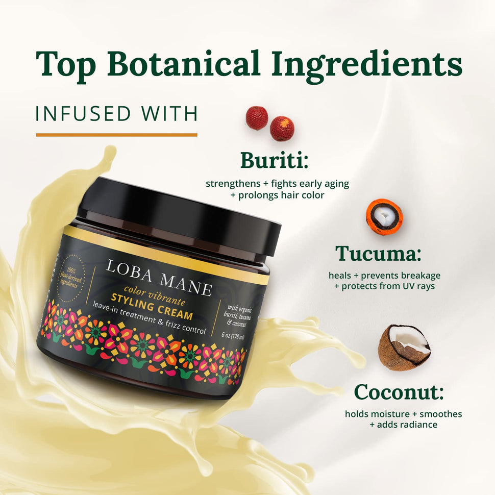 Loba Mane Hydrating Styling Cream, Anti-Frizz, Deep-Conditioning ...